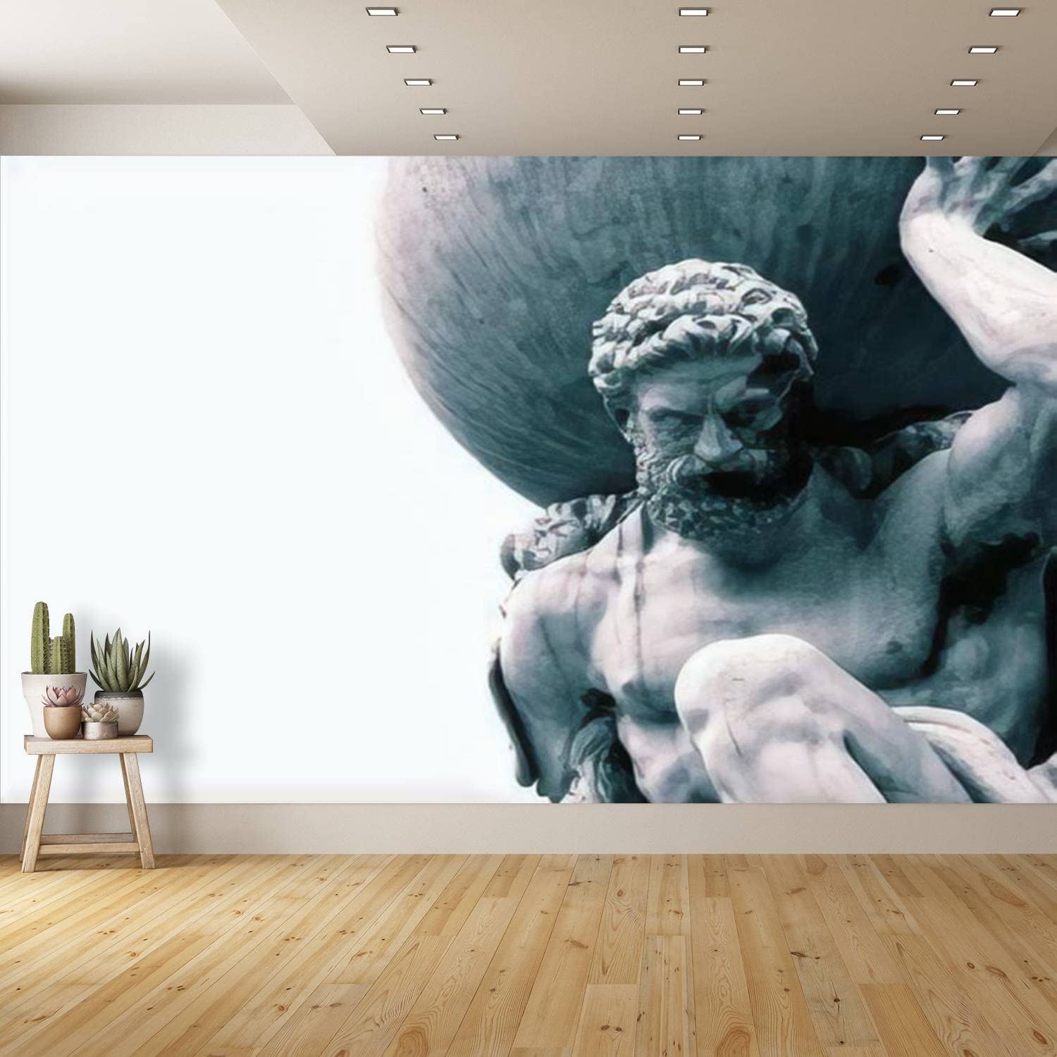 Atlas Greek God Art Atlas The Titan Wood Print By Corey Ford Pixels