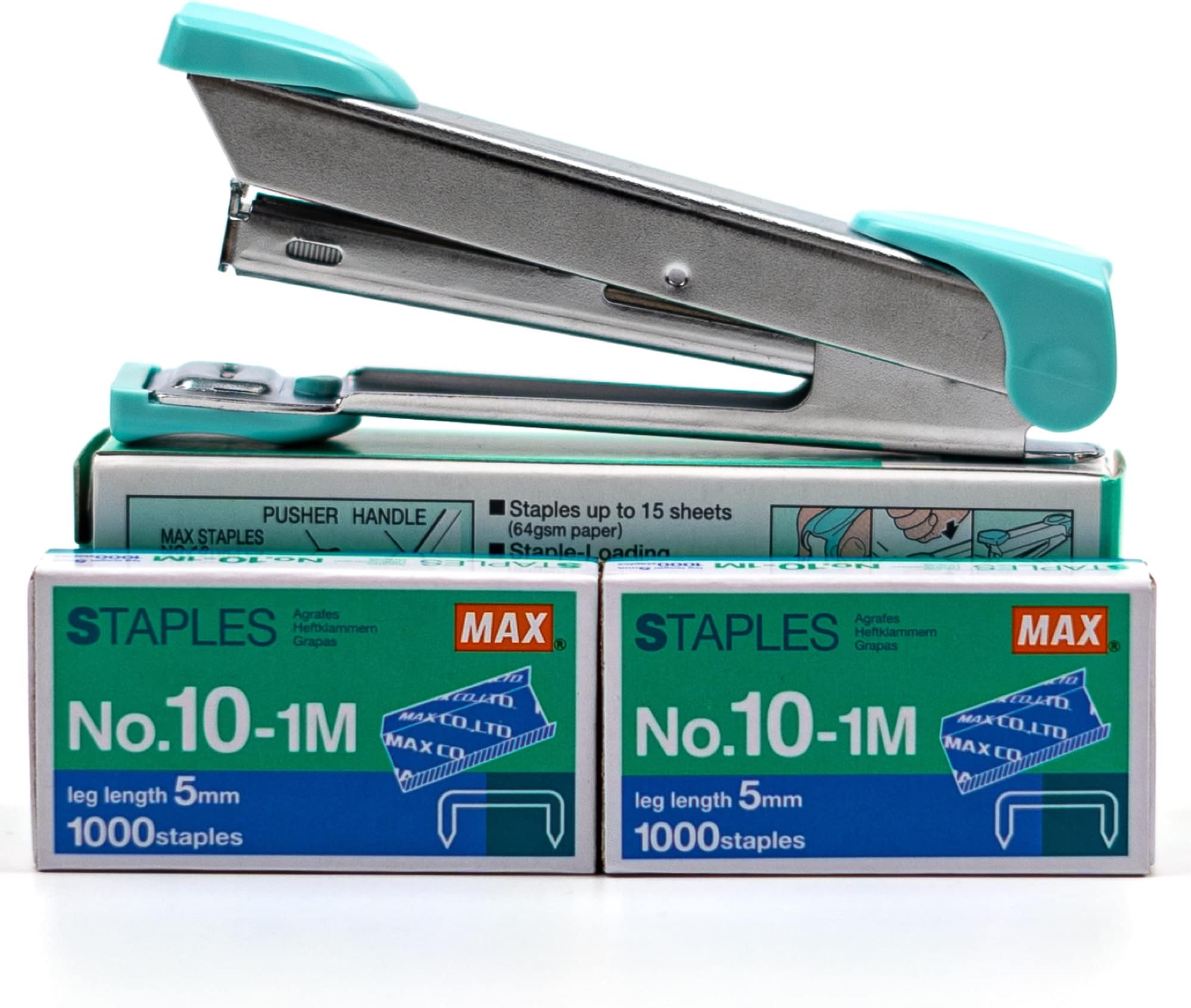 Amazon.com : Max HD-10 Stapler Set with 2 Boxes (2000) Staples. Staple ...