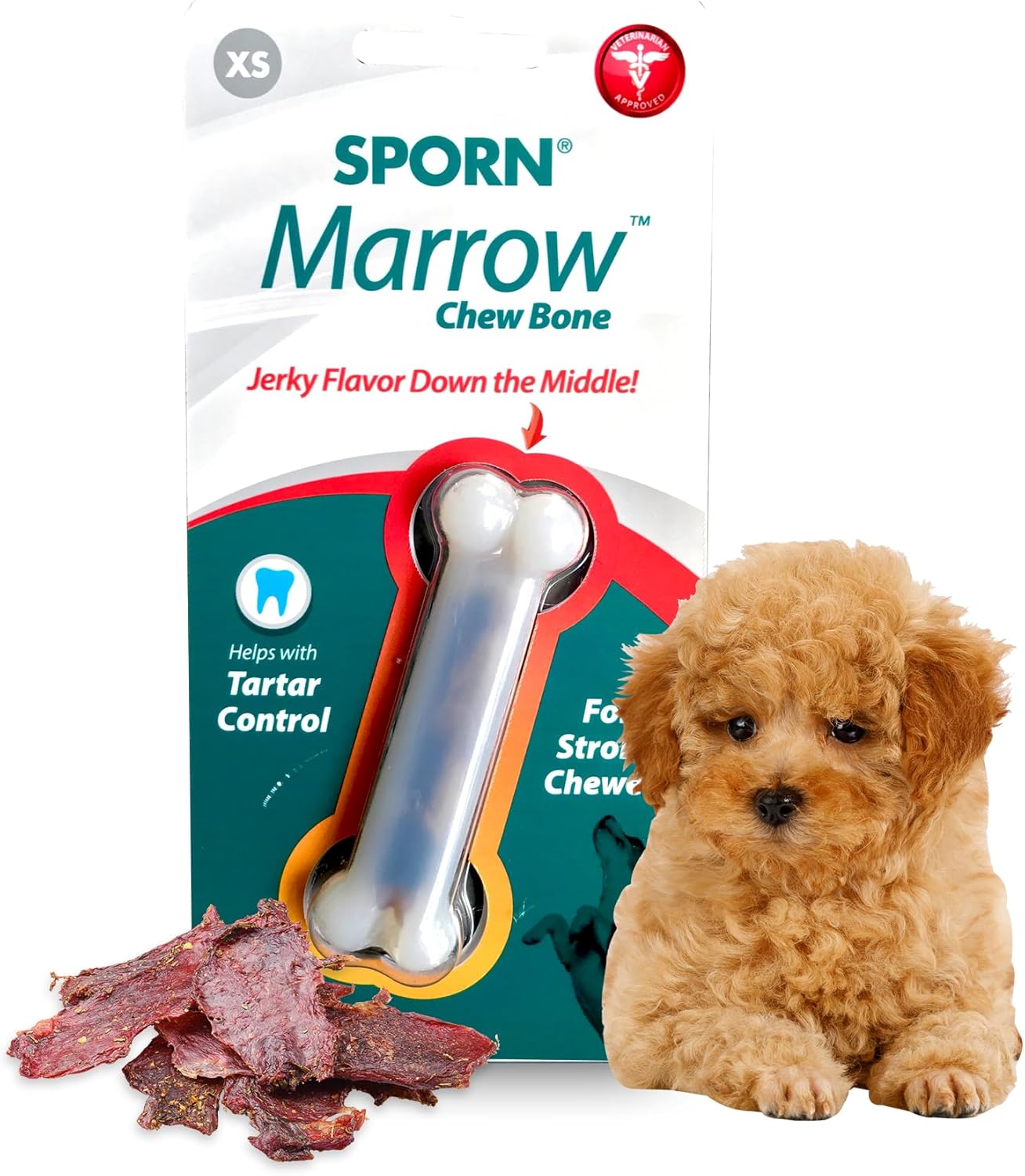 Amazon.com : Sporn Durable Marrow Dog Chew Bones for Light Chewers ...