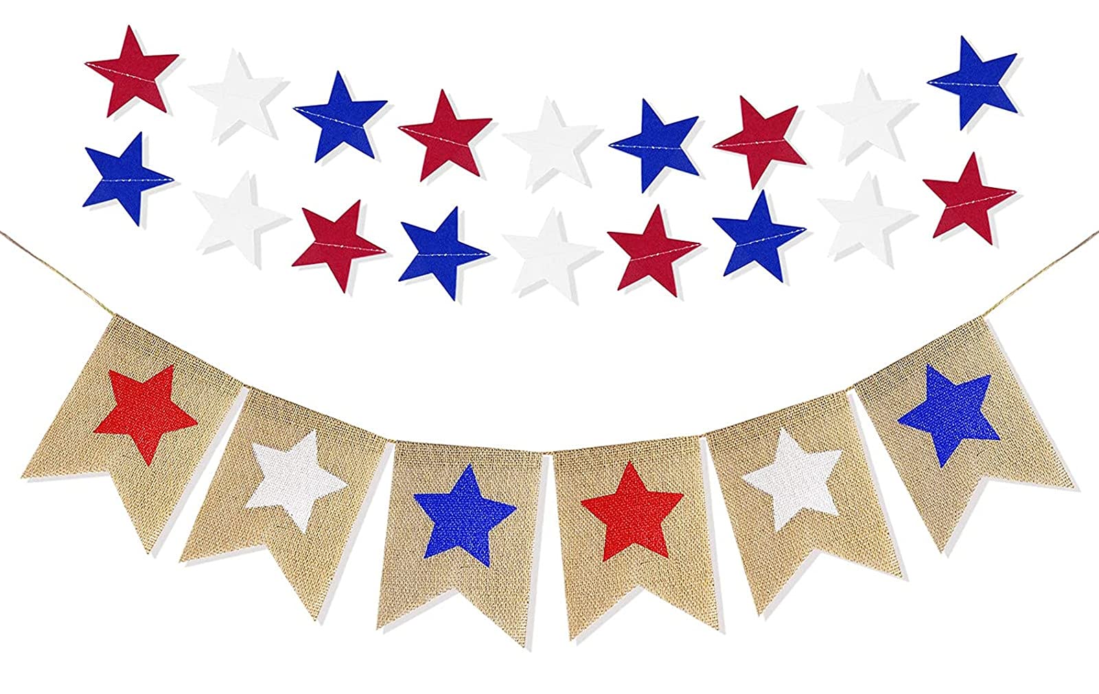 Red White And Blue Stars Banner