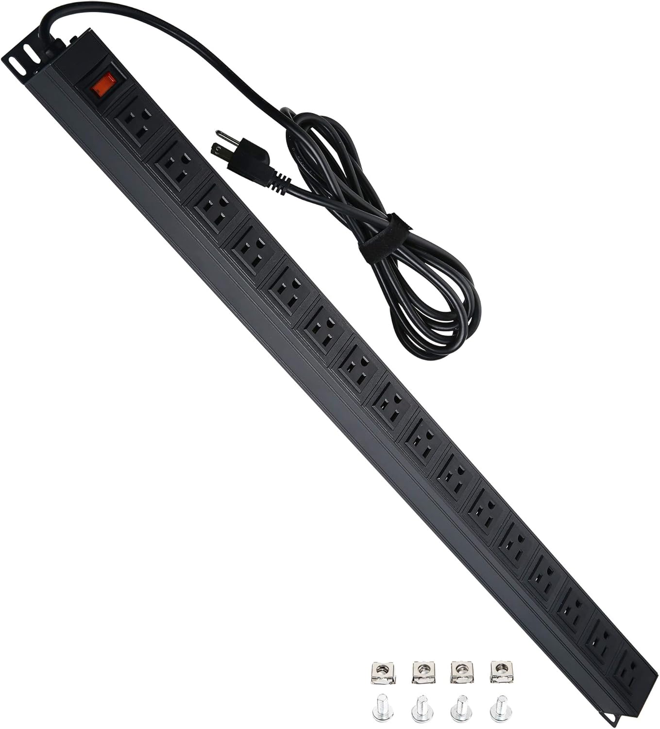 Amazon.com: 16 Outlets Heavy Duty Metal Power Strip with 9.8ft Cord and ...