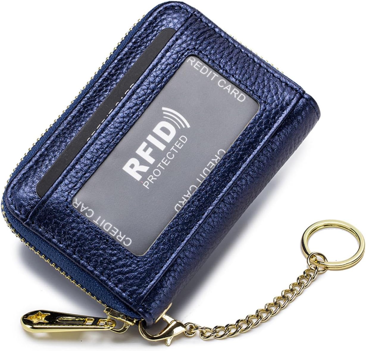 Amazon.com: Tapp Collections RFID Credit Card Holder, Small Leather ...