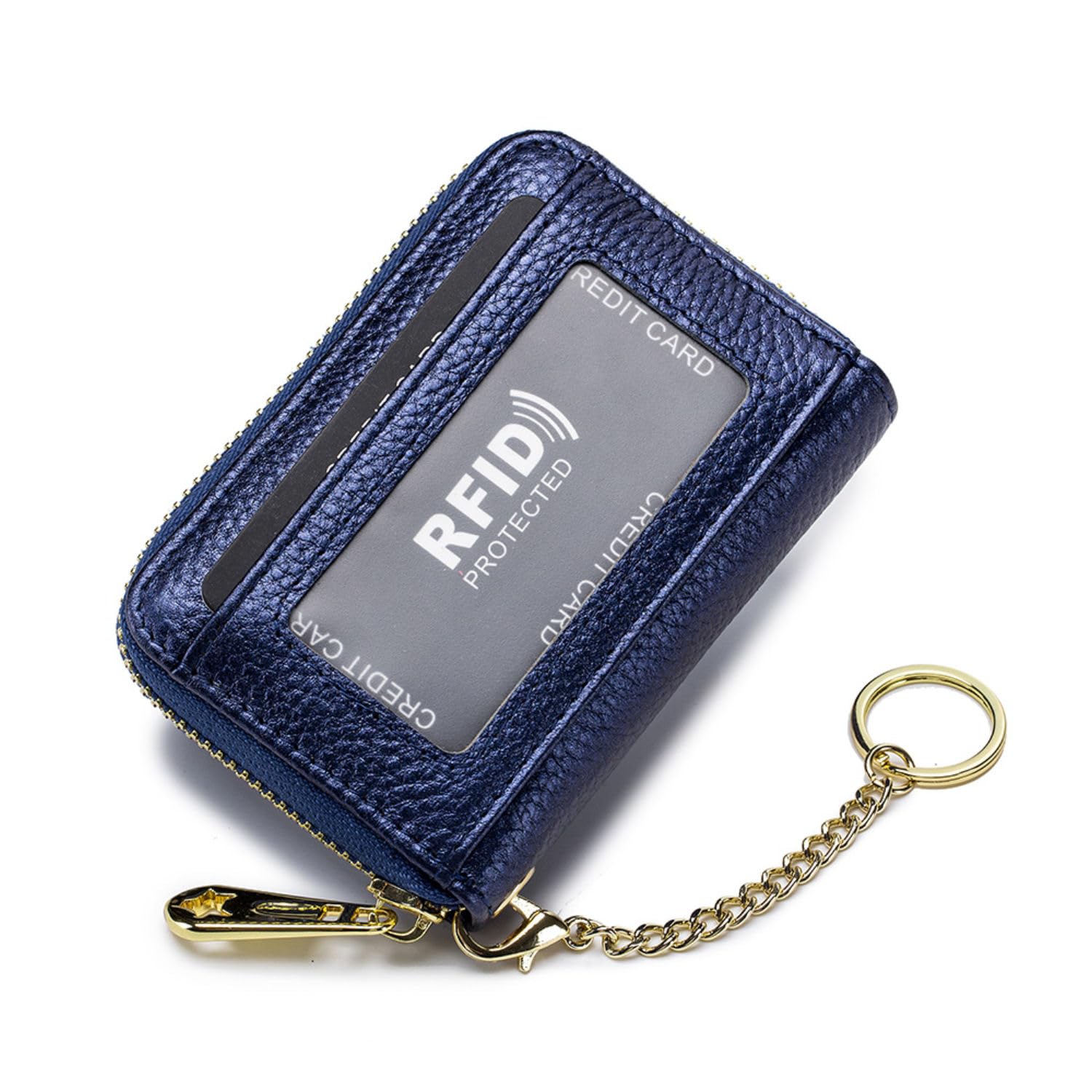 Amazon.com: Tapp Collections RFID Credit Card Holder, Small Leather ...
