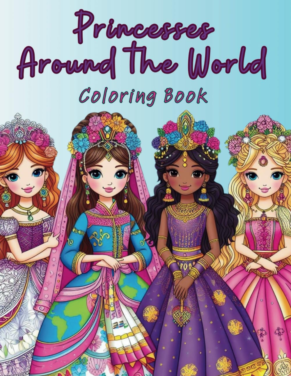 Amazon.com: Princesses Around the World Coloring Book (Coloring Book ...
