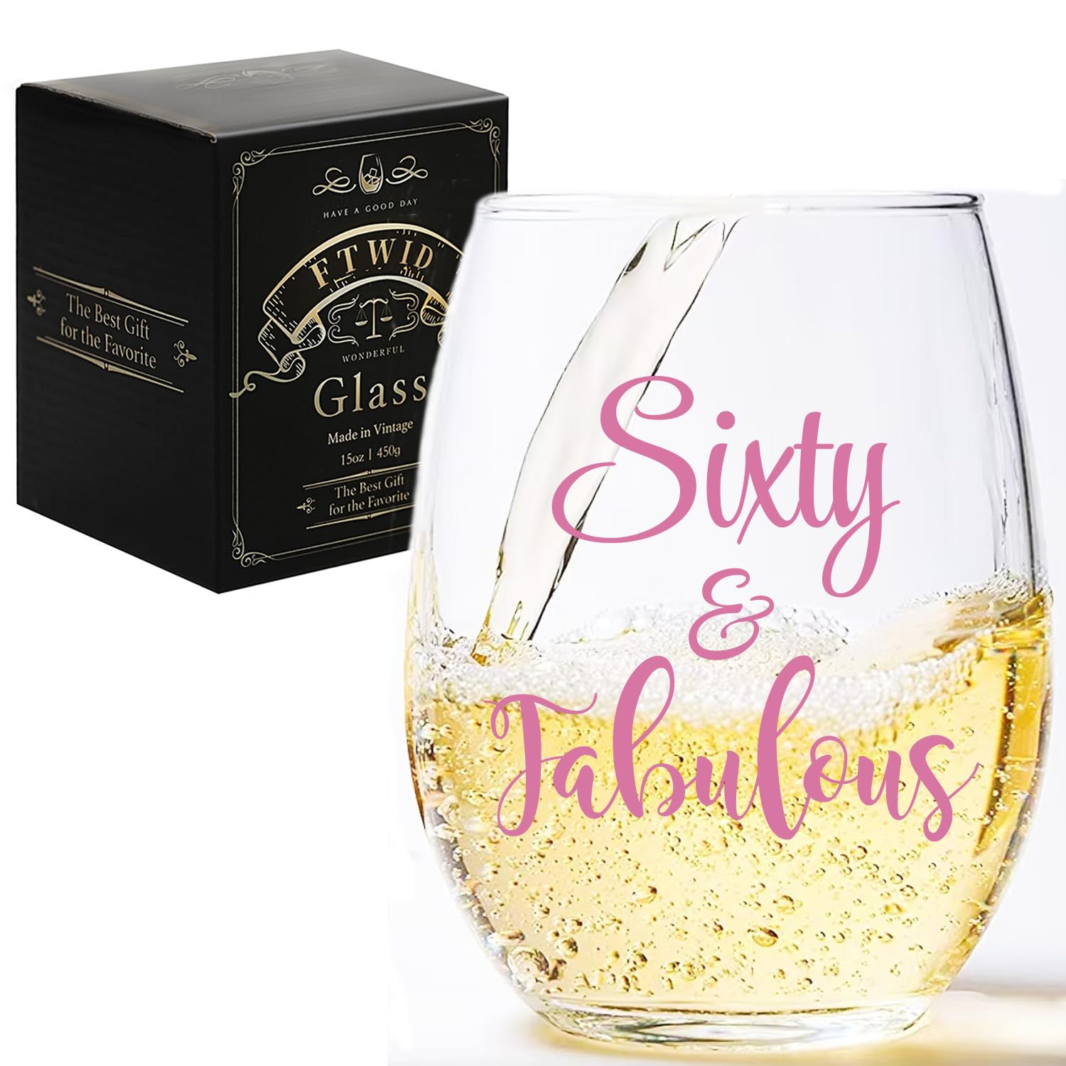 Amazon.com | 60th Birthday Gifts for Women, Happy 60th Birthday Wine ...