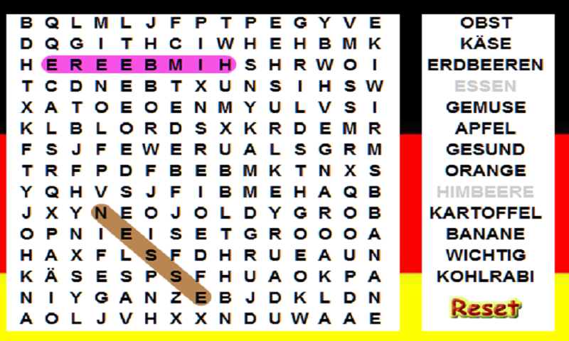 Kids German Word Search - Practice Your German While Playing Word ...