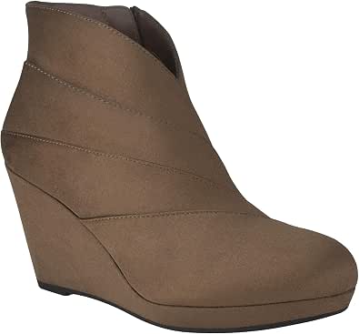 Amazon.com: Impo Thorson Platform Wedge Ankle Boot with Memory Foam ...