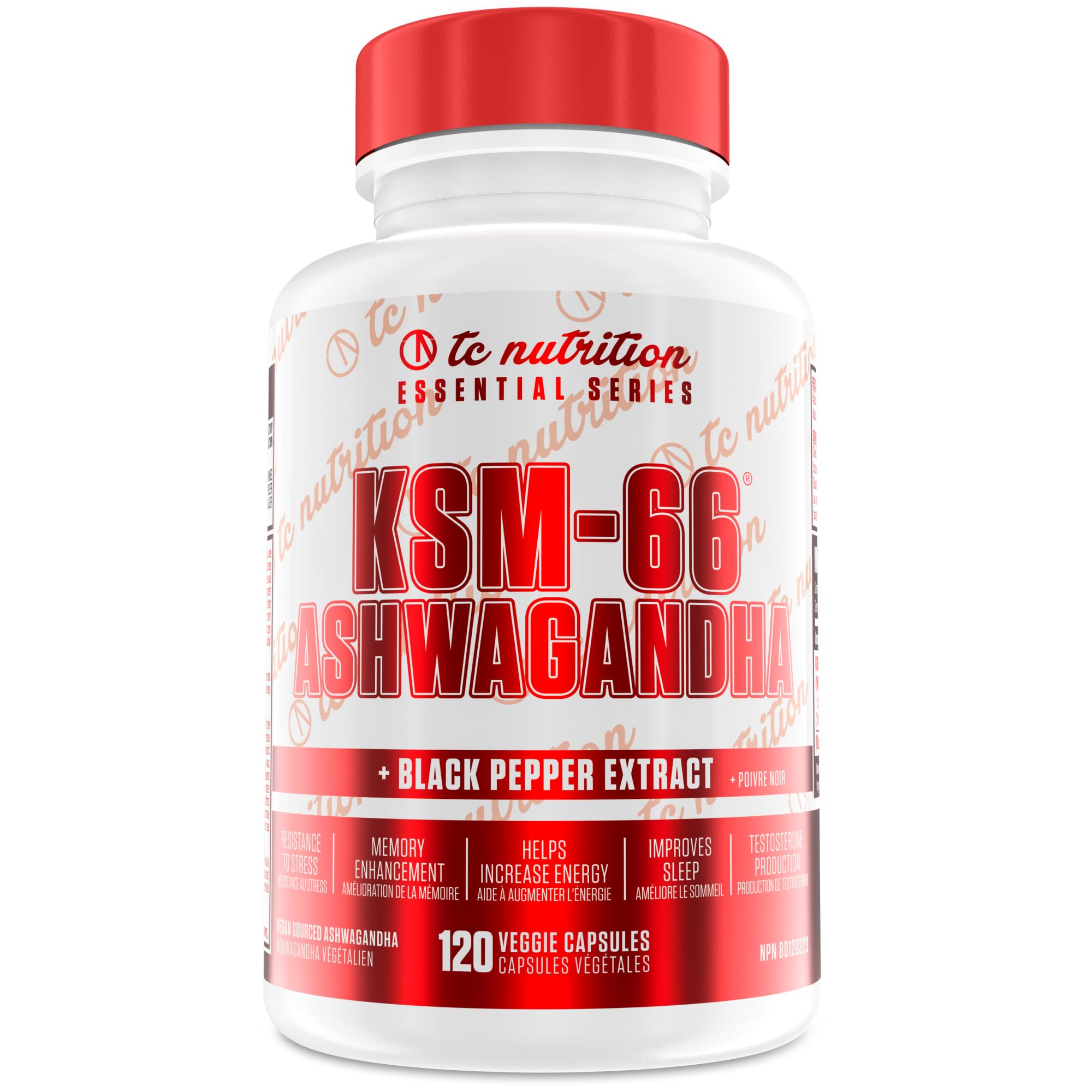 TC Nutrition Organic KSM-66 Ashwagandha Supplement - 120 Capsules ...