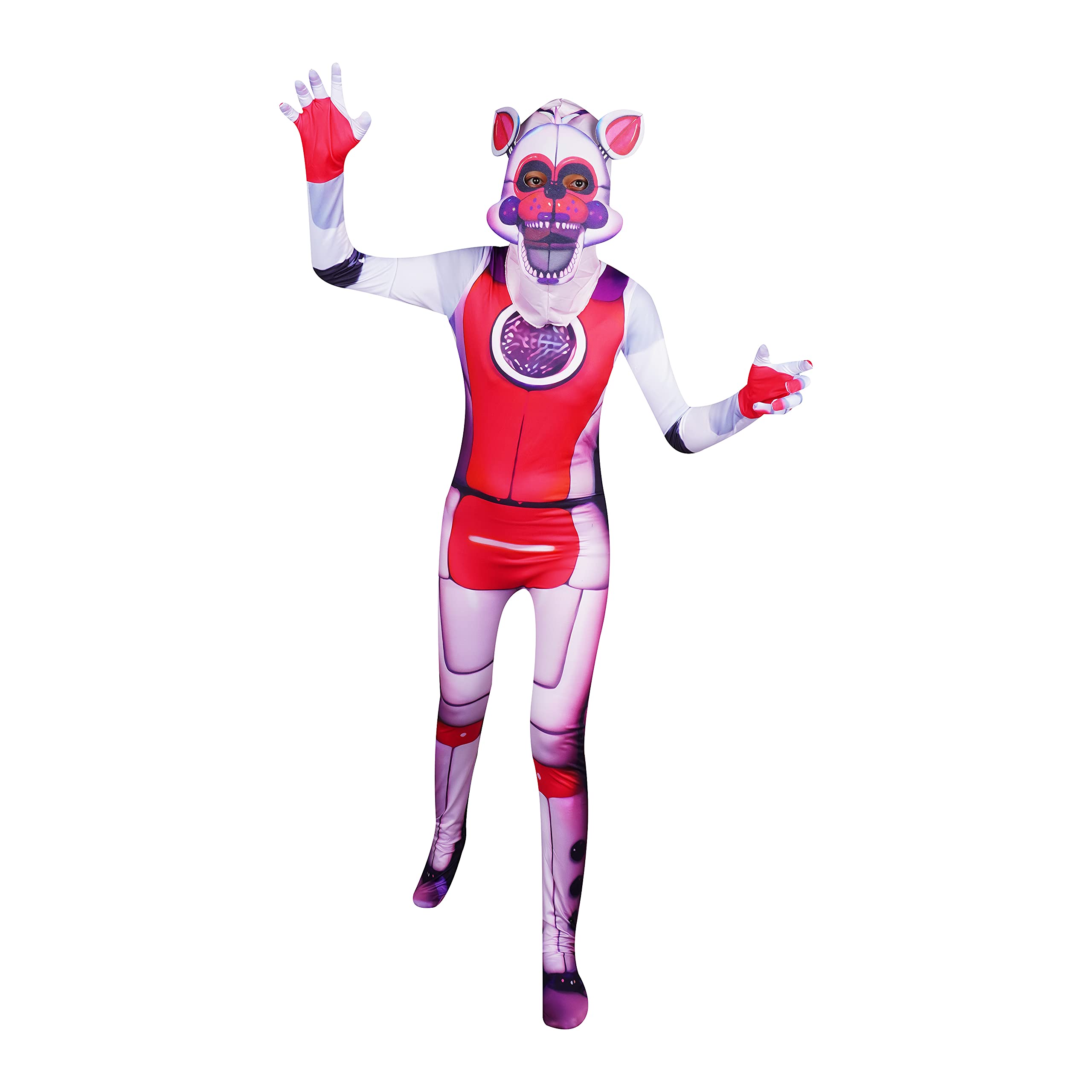 Buy Funtime Fox Costume for Kids Five Nights Animal y Halloween Cosplay ...