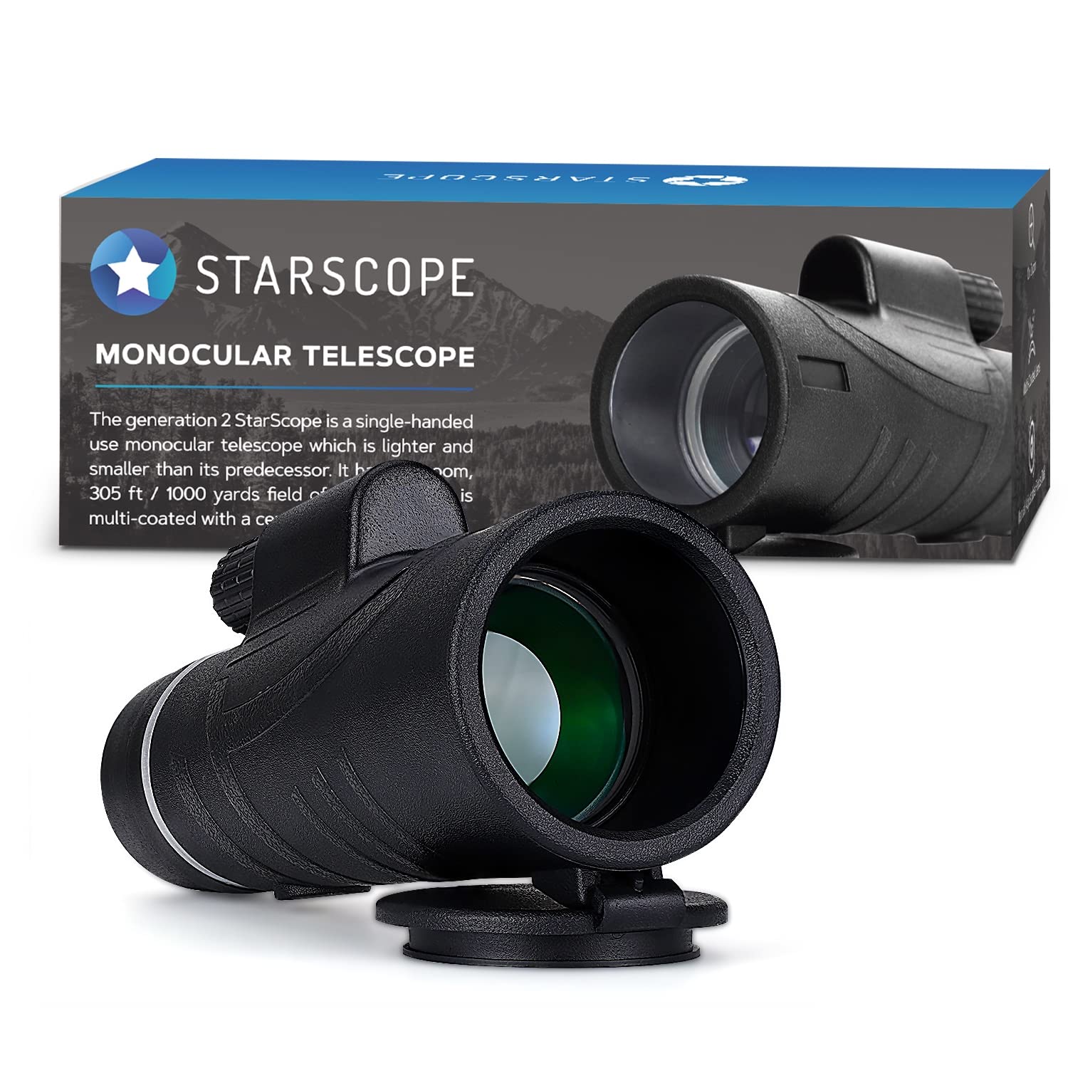 Buy STARSCOPE Monocular Telescope G2-10x42 | Adults Monocular for Bird ...