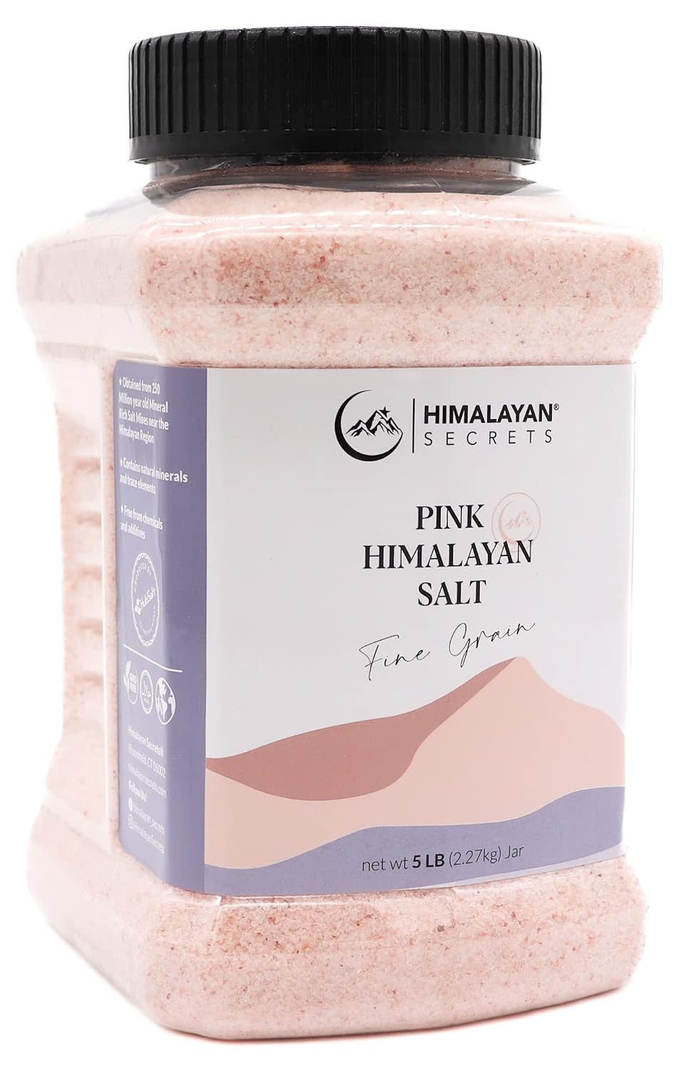 Amazon.com : Himalayan Secrets Gourmet Pink Himalayan Salt - Bulk 5LB ...