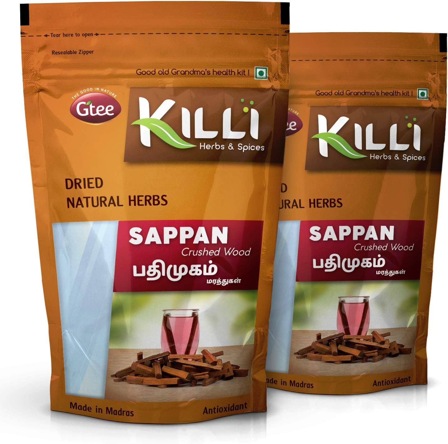 Amazon.com : KILLI Sappan Wood | Pathimugam | Patang | Pathimukham ...