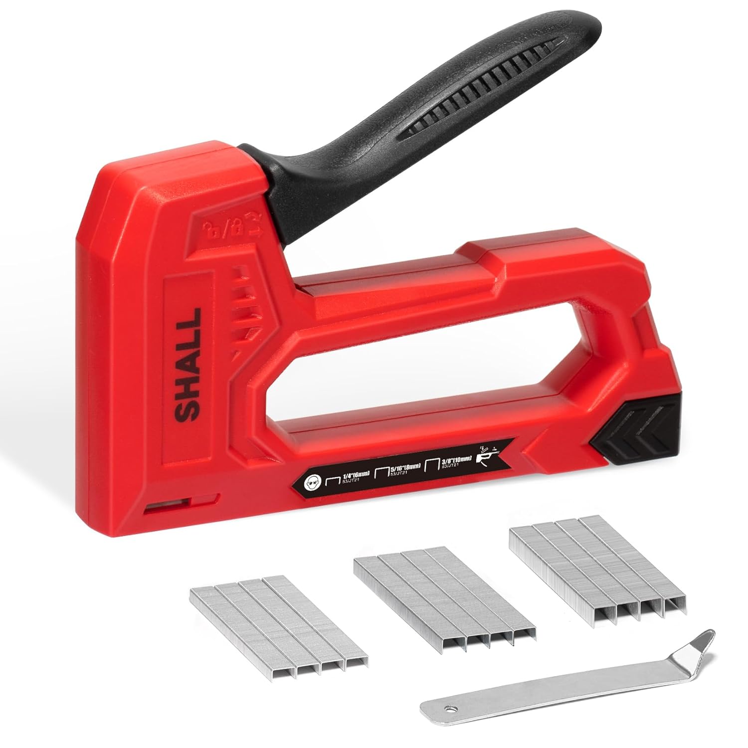Amazon.com : SHALL Light Duty Staple Gun for Wood - Red Upholstery ...