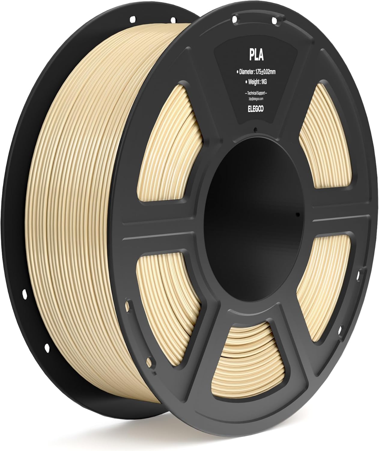 Amazon.co.jp: ELEGOO PLAフィラメント 1.75mm ベージュ 1kg 3Dプリンターフィラメント 寸法精度+/- 0 ...