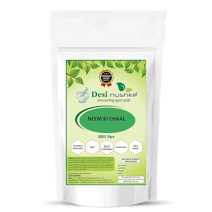 Desi Nushke 100% Natural Neem Ki Chaal Ka Powder | Useful in Tiredness ...