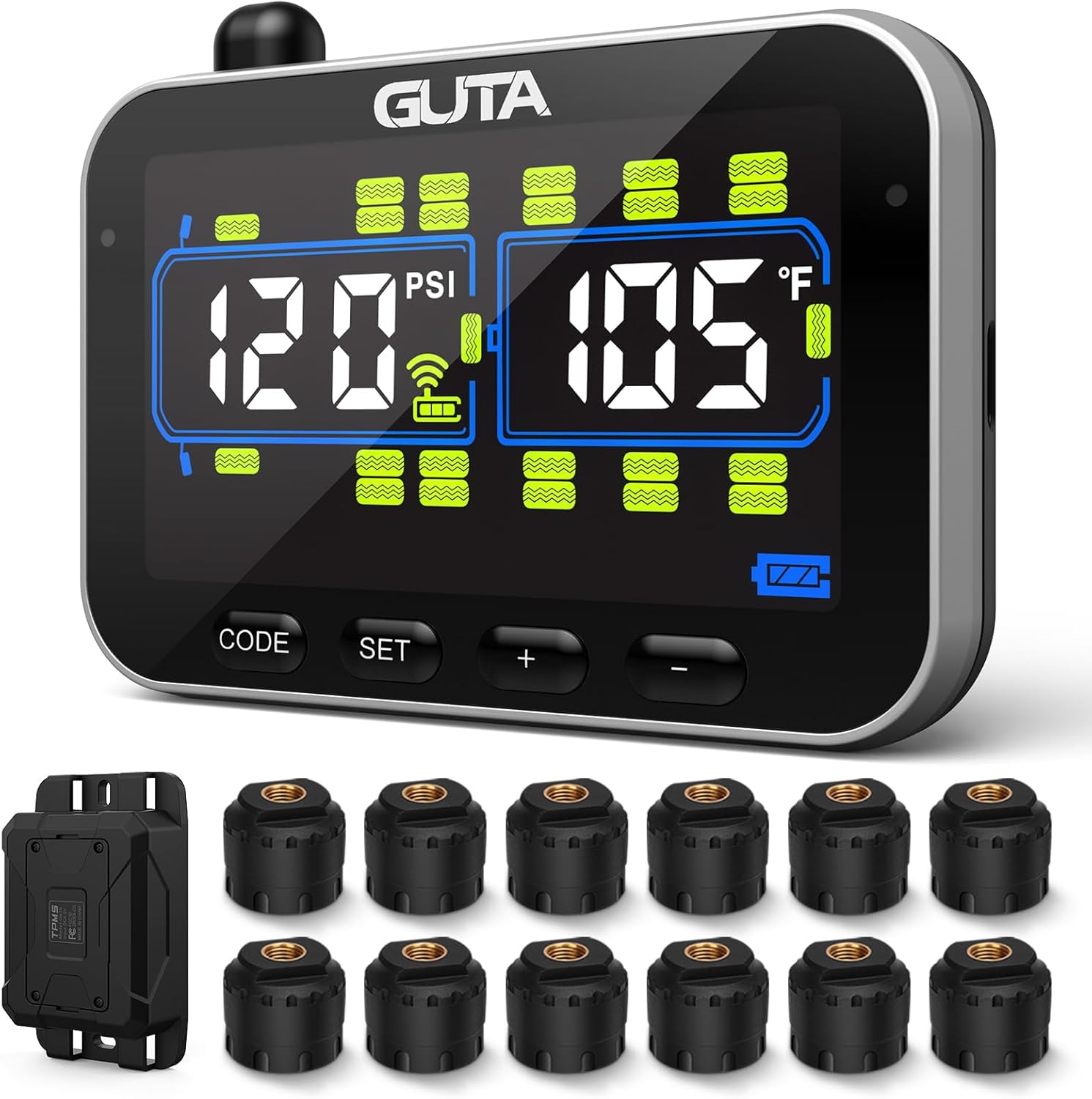 Amazon.com: GUTA Trailer Tire Pressure Monitoring System, RV Tire ...