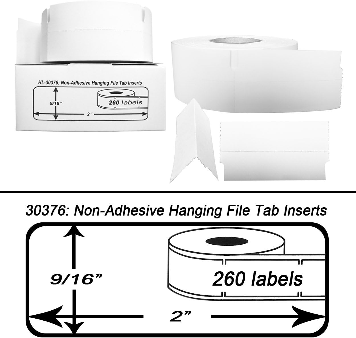HOUSELABELS DYMO 30376 – Etiquetas para carpetas de archivos (916 x 2 ...