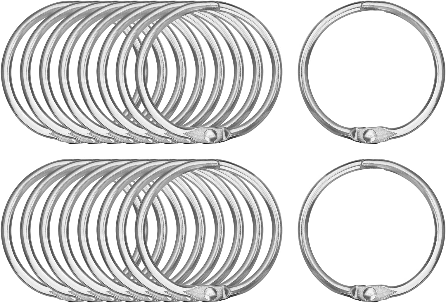 Amazon.com : Antner 2 Inch (36 Pack) Loose Leaf Book Binder Rings ...