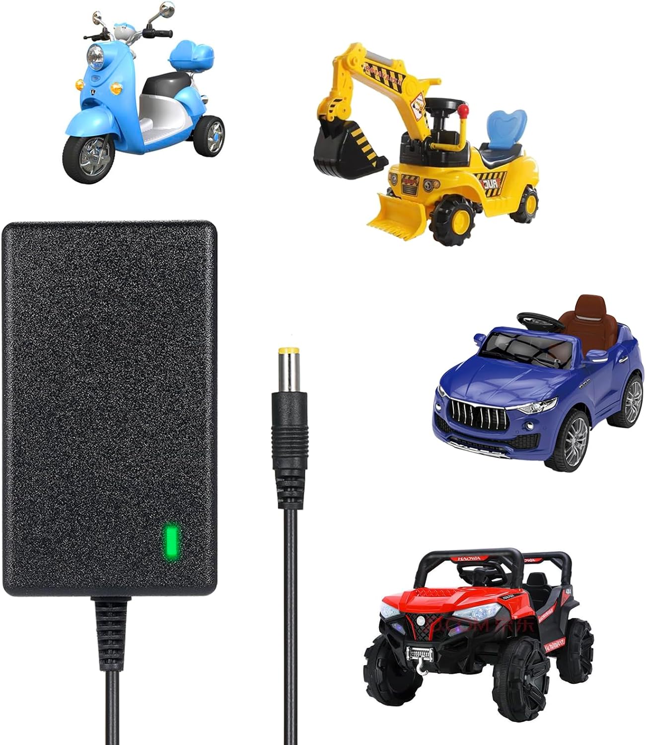 Amazon.com: 12V Charger for Kids Ride On Car,12 Volt Battery Charger ...