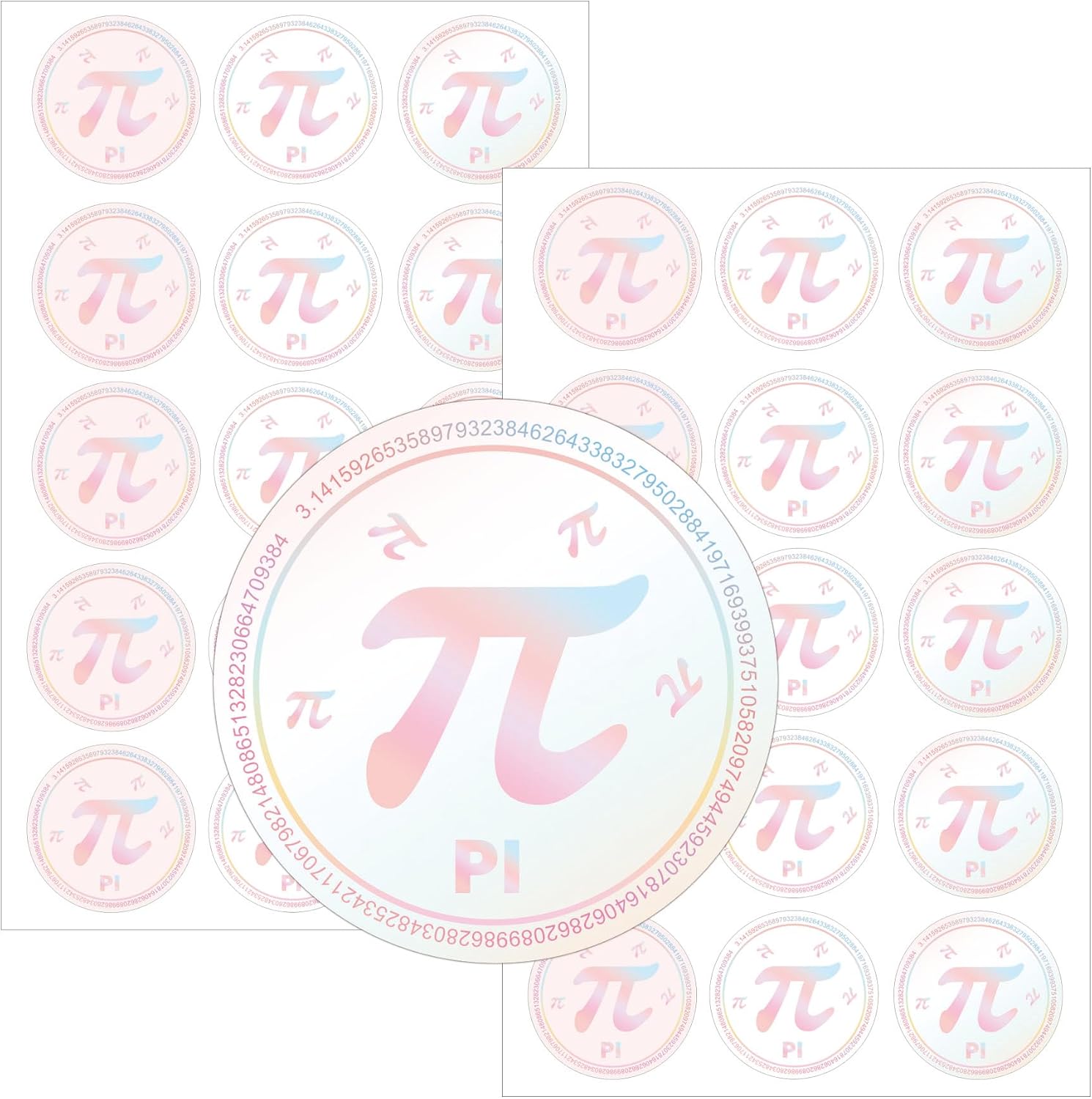 Amazon.com: Remerabel 240Pcs π Symbol Decorations Scientific Labels Pi ...