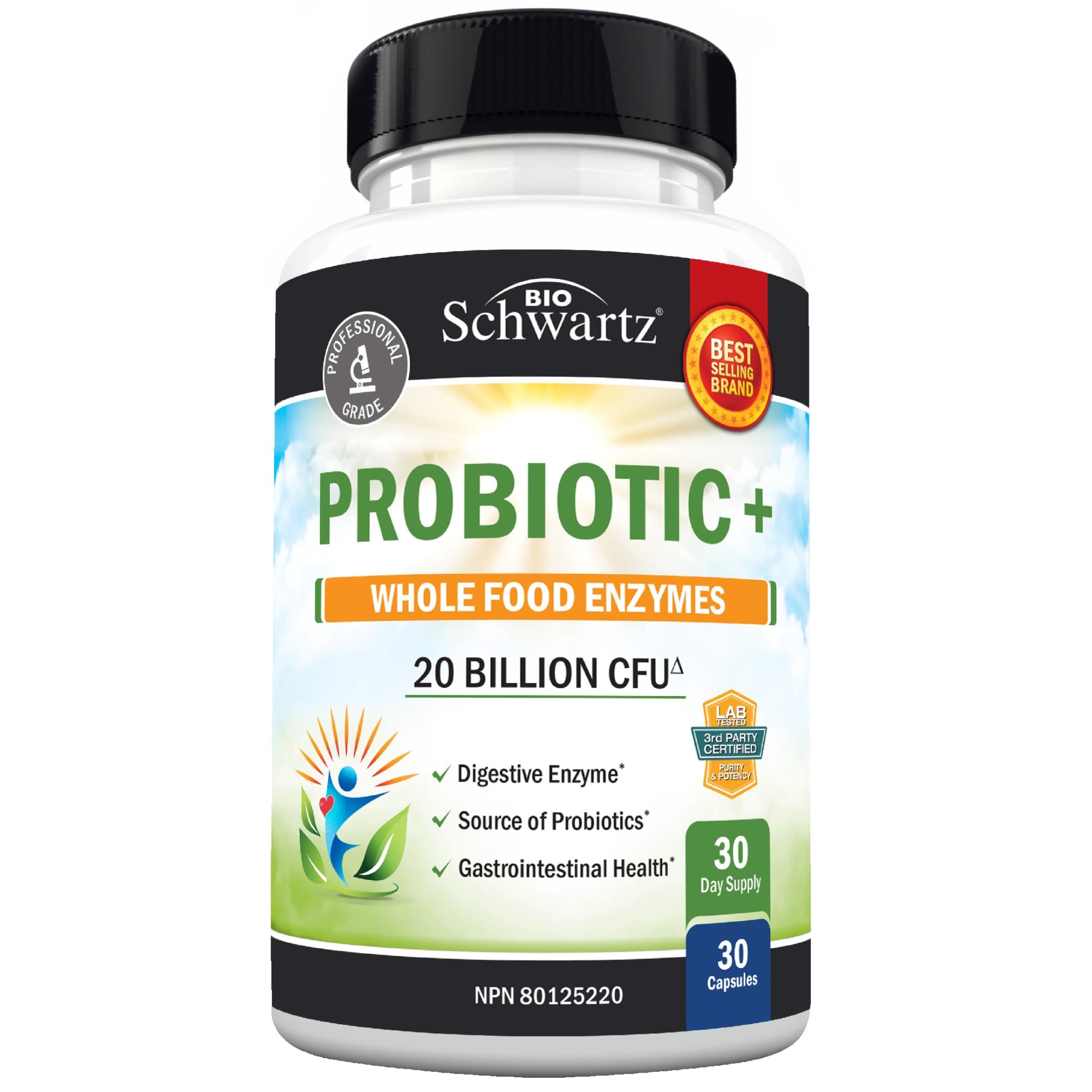 Probiotic with Digestive Enzymes & Prebiotics for Women & Men | Gut ...