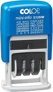 COLOP Word Band Stamp S120/W - Contains 12 Different Texts in one Stamp ...
