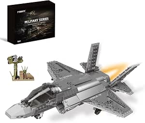 Amazon.com: F Stealth Fighter Jet Building Model Set (597 Pieces ...