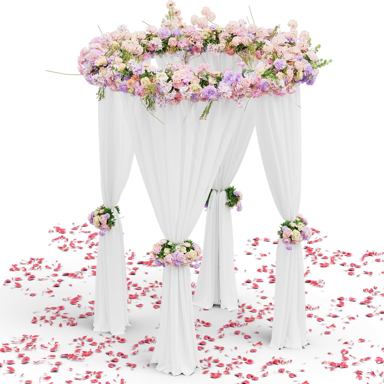 Amazon.com: Wedding Arch Backdrop Stand 7.5FT Round Balloon Arch Stand ...