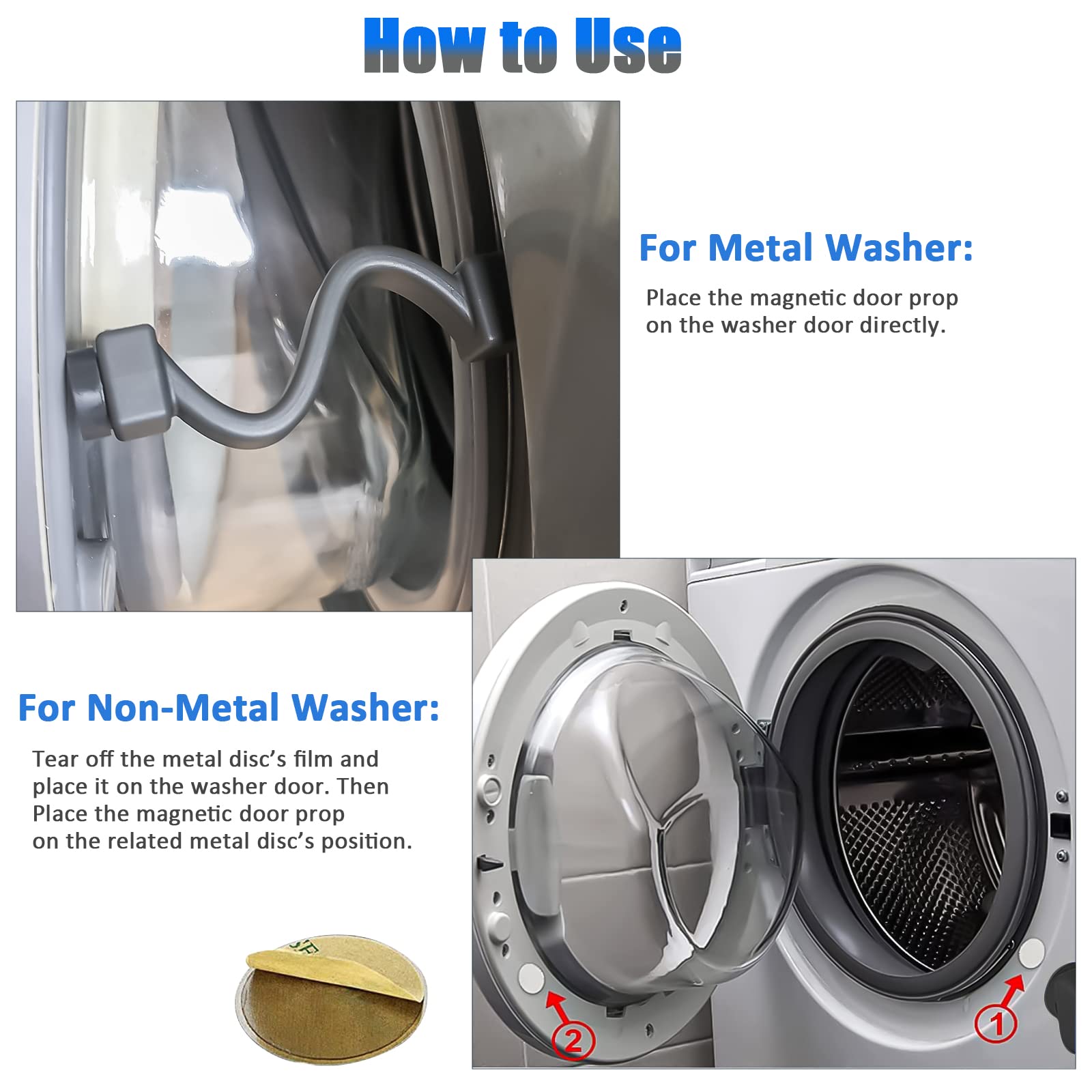 Snapklik.com : Washer Door Prop, Front Load Washer Door Prop, Keep ...