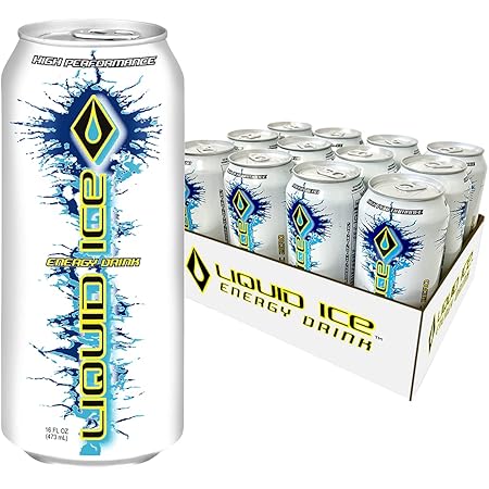 Amazon.com: Liquid Ice Energy Drink - Arctic Berry (16 Fl Oz, 12 Count ...