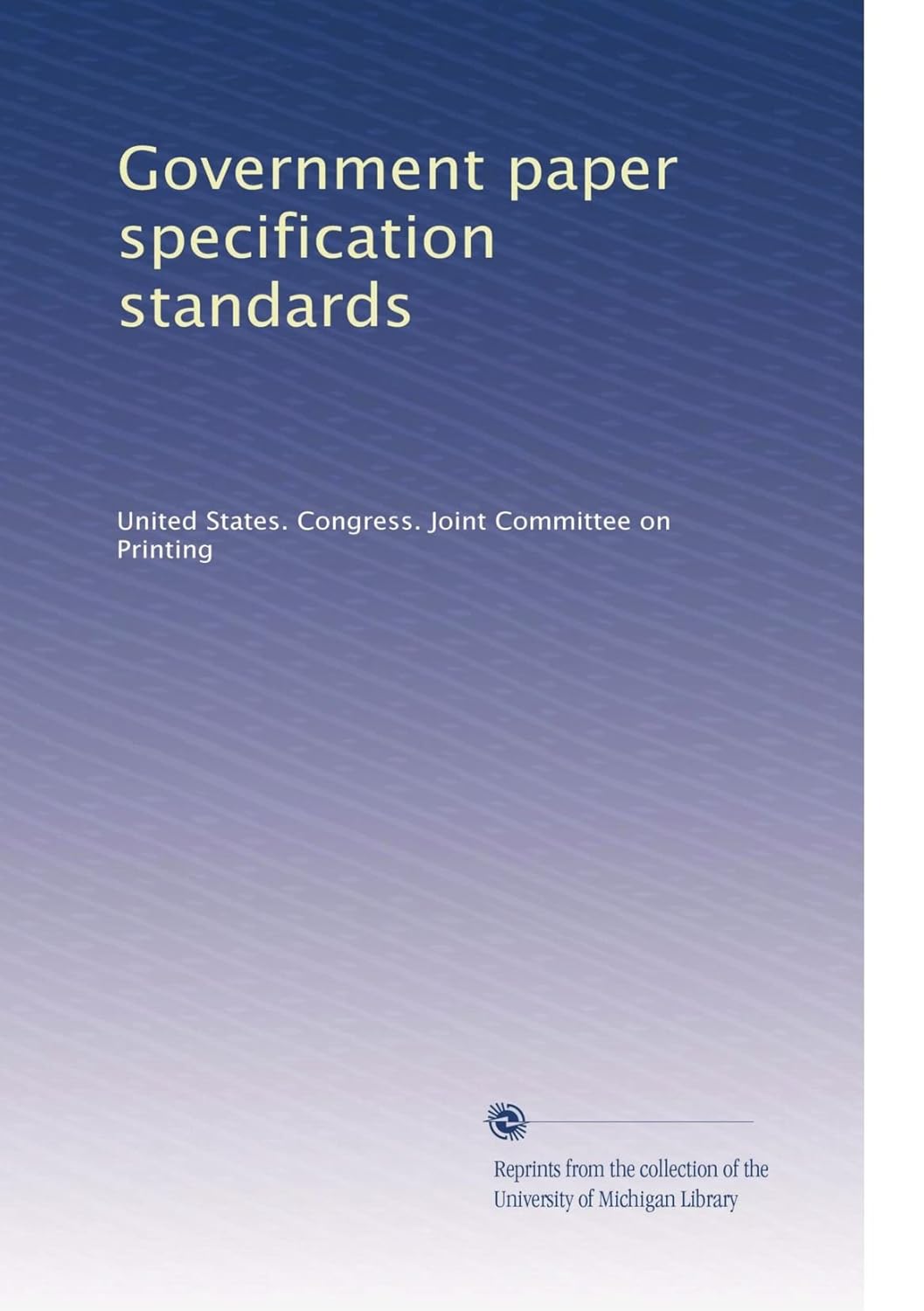 Amazon.com: Government paper specification standards: United States ...
