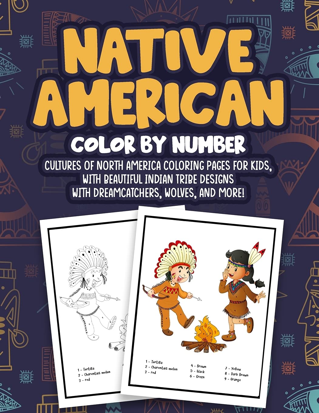 Buy Native American Color By Number: Cultures of North America Coloring ...