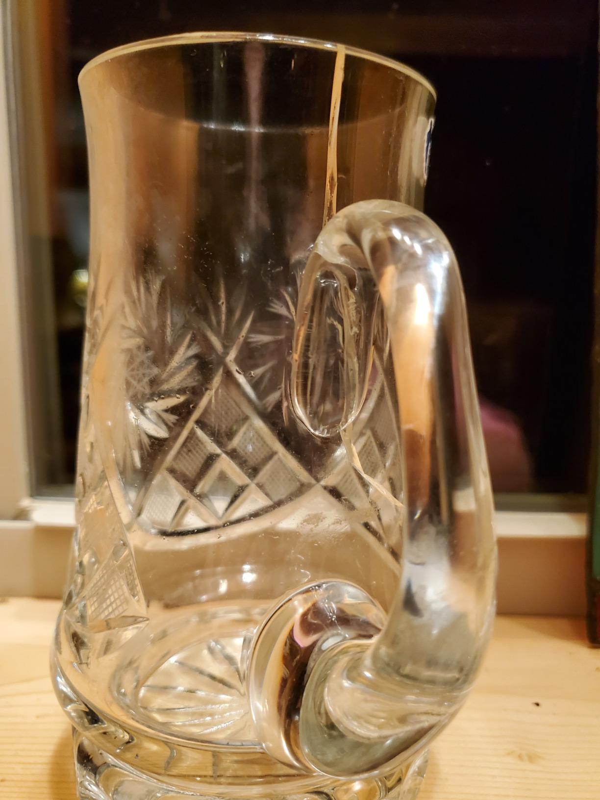 Amazon.com | BELARUS Russian Cut Crystal Beer Mug 22 oz: Russian ...