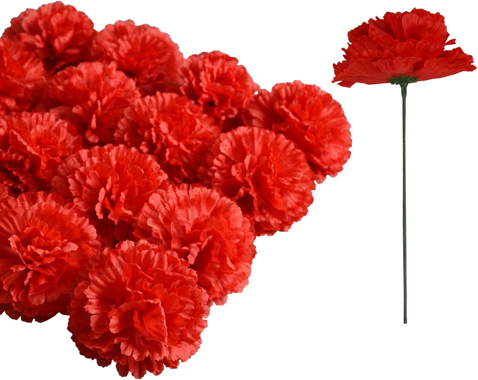 Amazon.com: Eforcase 10 Bunches Bouquet of Artificial Silk Flower ...