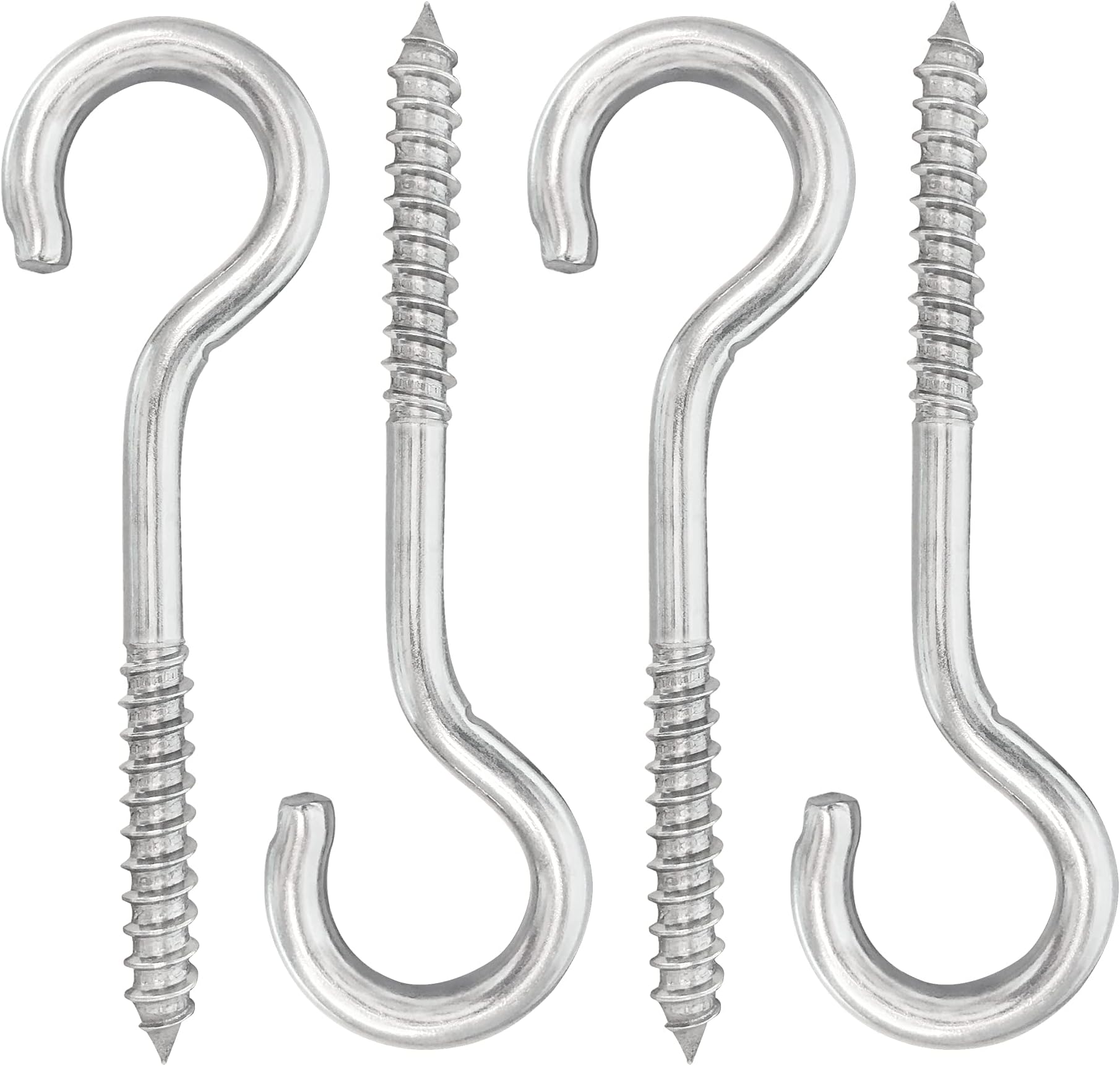OHIYO Heavy Duty Eye Hooks 4Pack 5Inch M10 Self Tapping Eyelet Screw ...