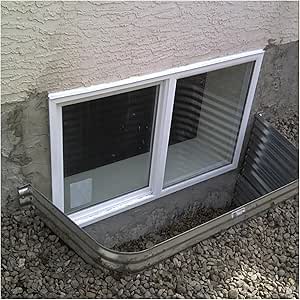 Amazon.com: Venting Out Basement Sliding Window, Flush Mount Shed ...