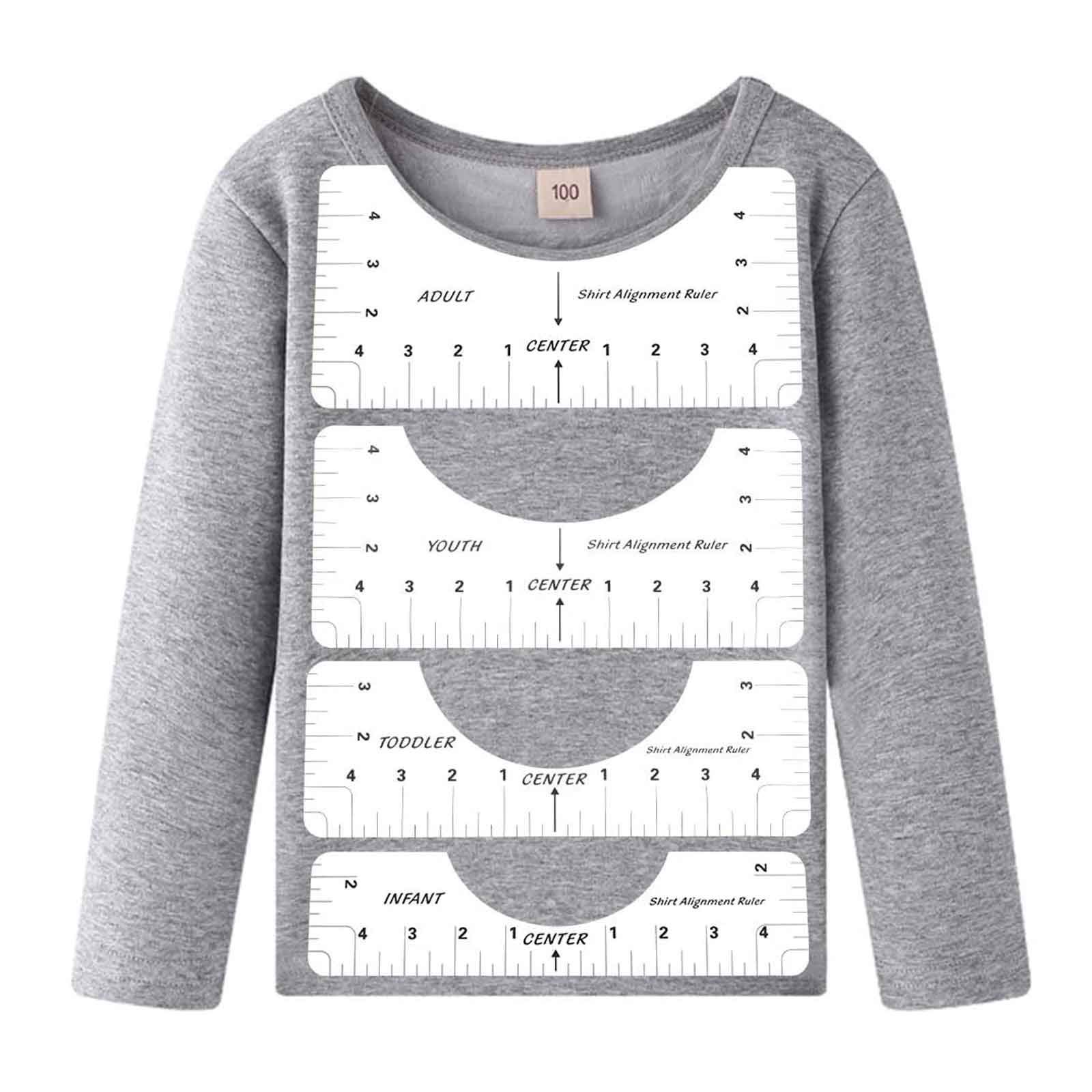Buy MSHK T-Shirt Rulers Guide, Shirt Alignment Tool for Applying PVC ...