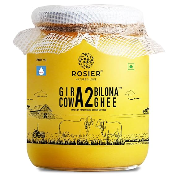 ROSIER A2 Gir Cow Ghee (250 ml) | Traditional Bilona Method A2 Cow Ghee ...