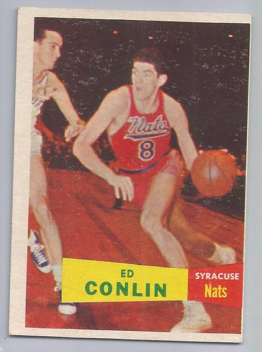 Amazon.com: 1957-58 Topps Basketball Ed Conlin Card # 58 Vg-Ex ...