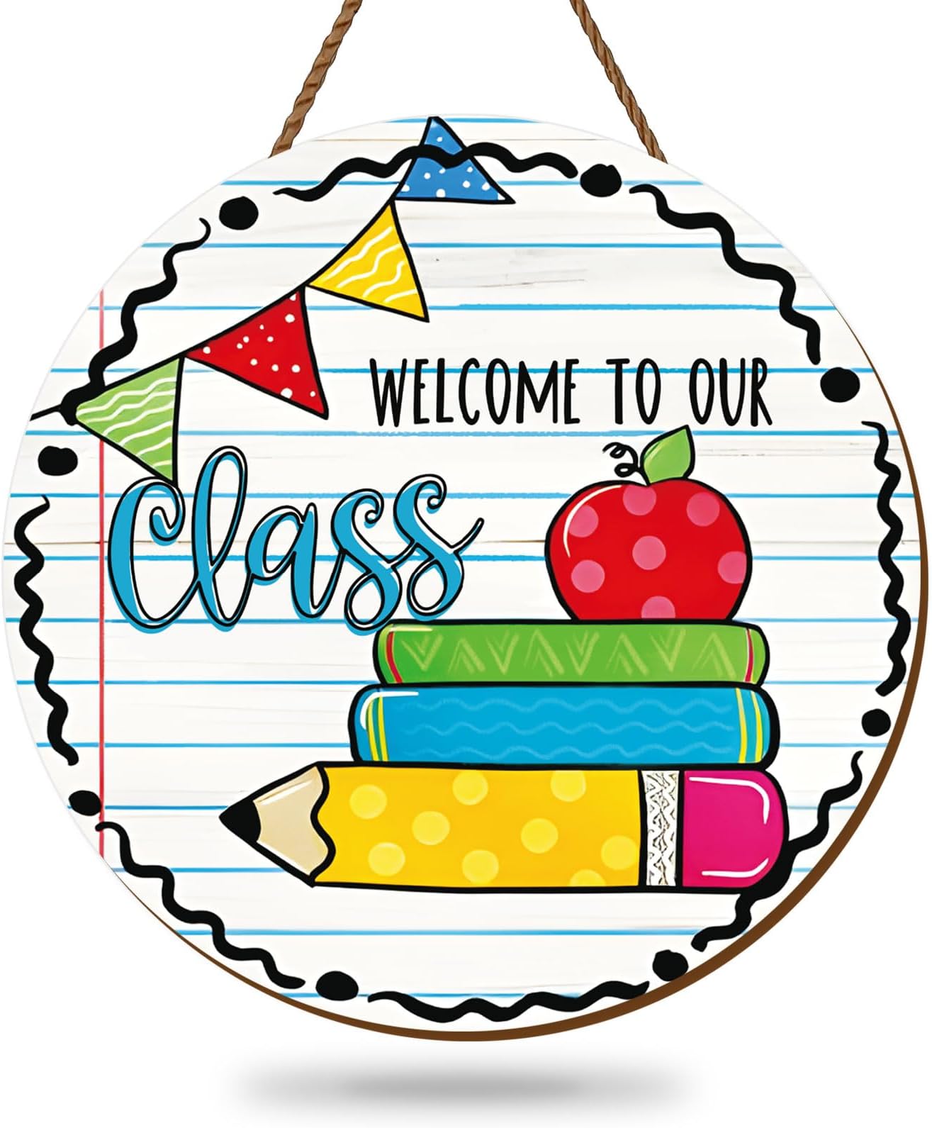 Amazon.com : JarThenaAMCS Welcome Sign for Classroom Cartoon Welcome to ...