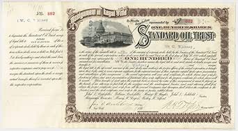 Amazon.com: Standard Oil Trust Stock signed by John D. Archbold and ...