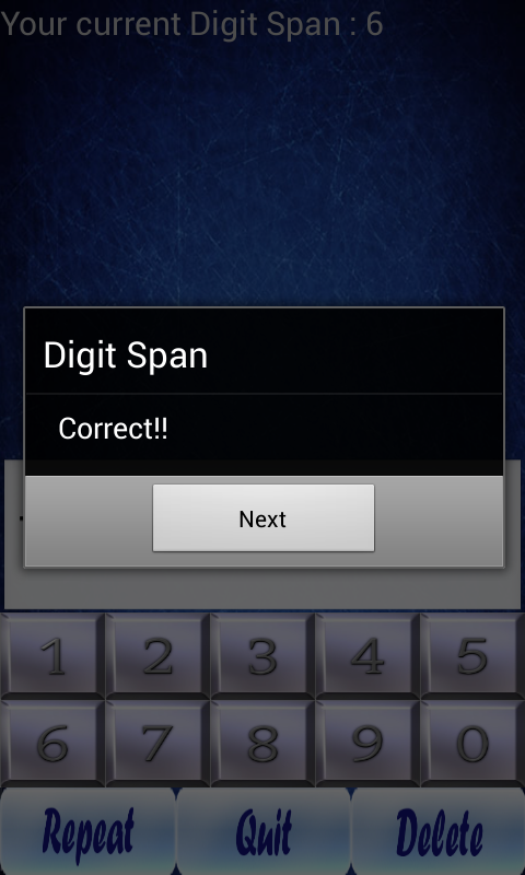Digit Span - App on Amazon Appstore