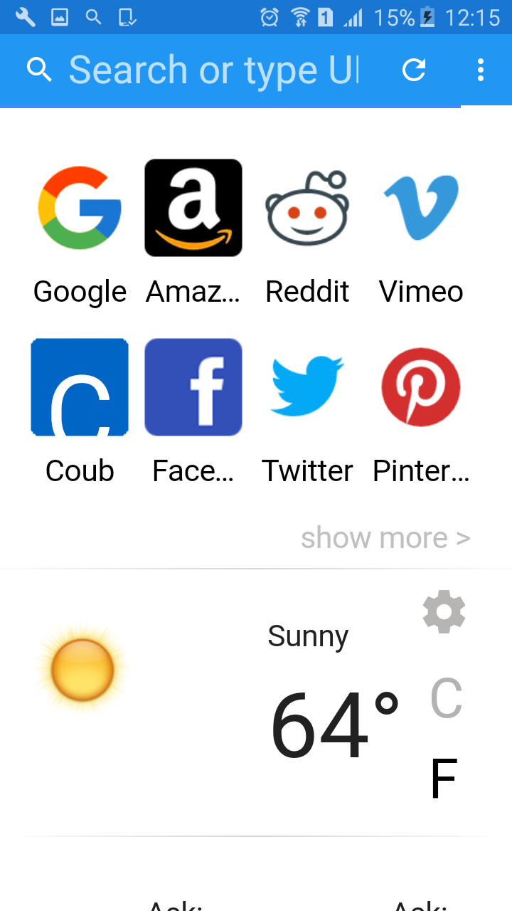 Aplicación Lion Browser en Amazon Appstore