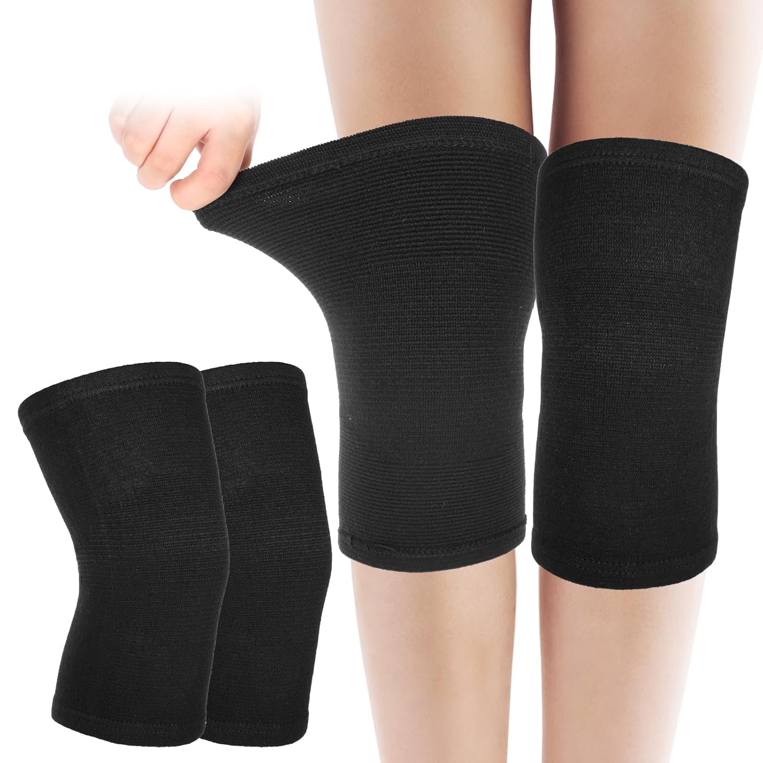 Amazon.com : AOZUO Bamboo Knee Sleeve, Elastic Compression Knee Brace ...