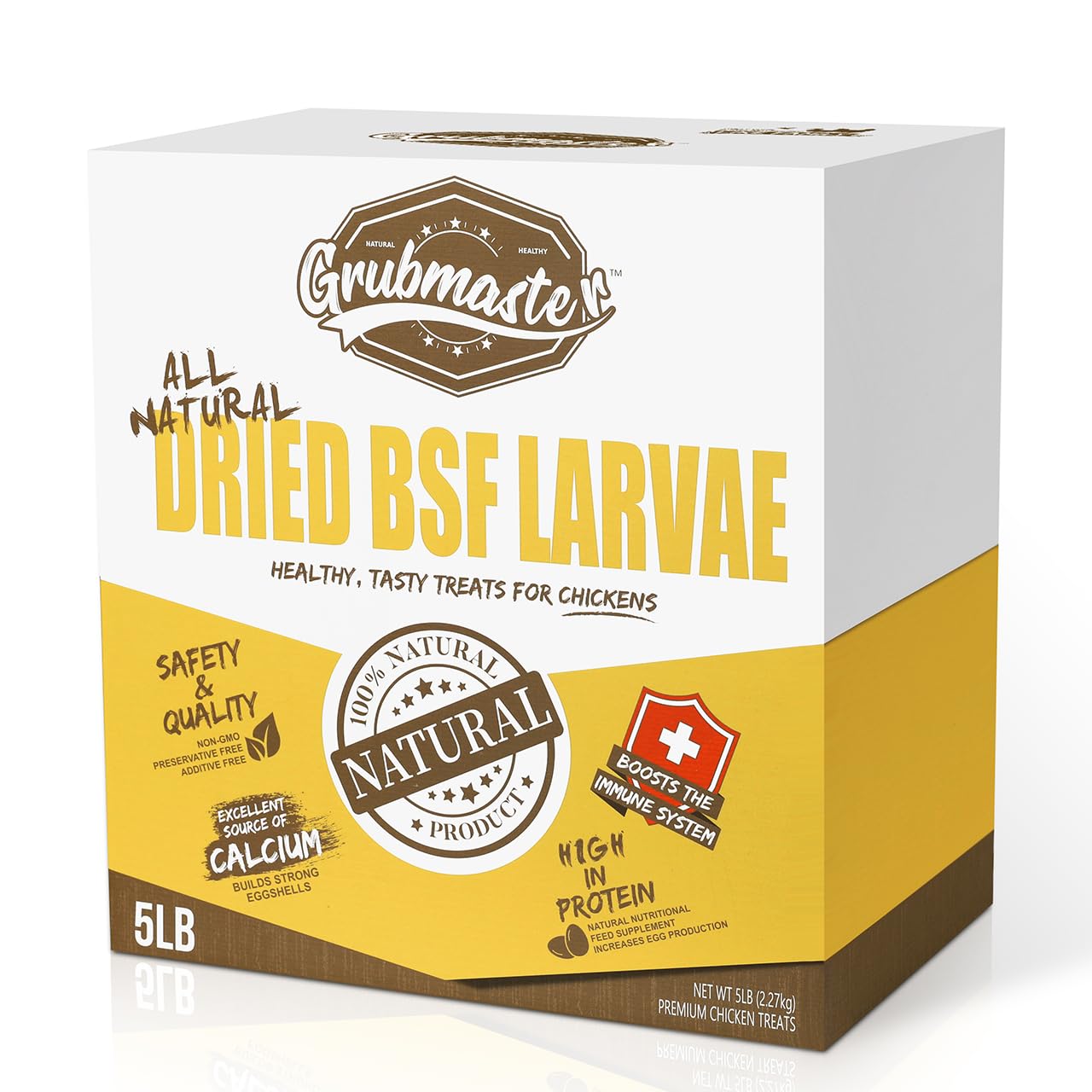 Snapklik.com : GRUBMASTER Dried Black Soldier Fly Larvae For Chickens