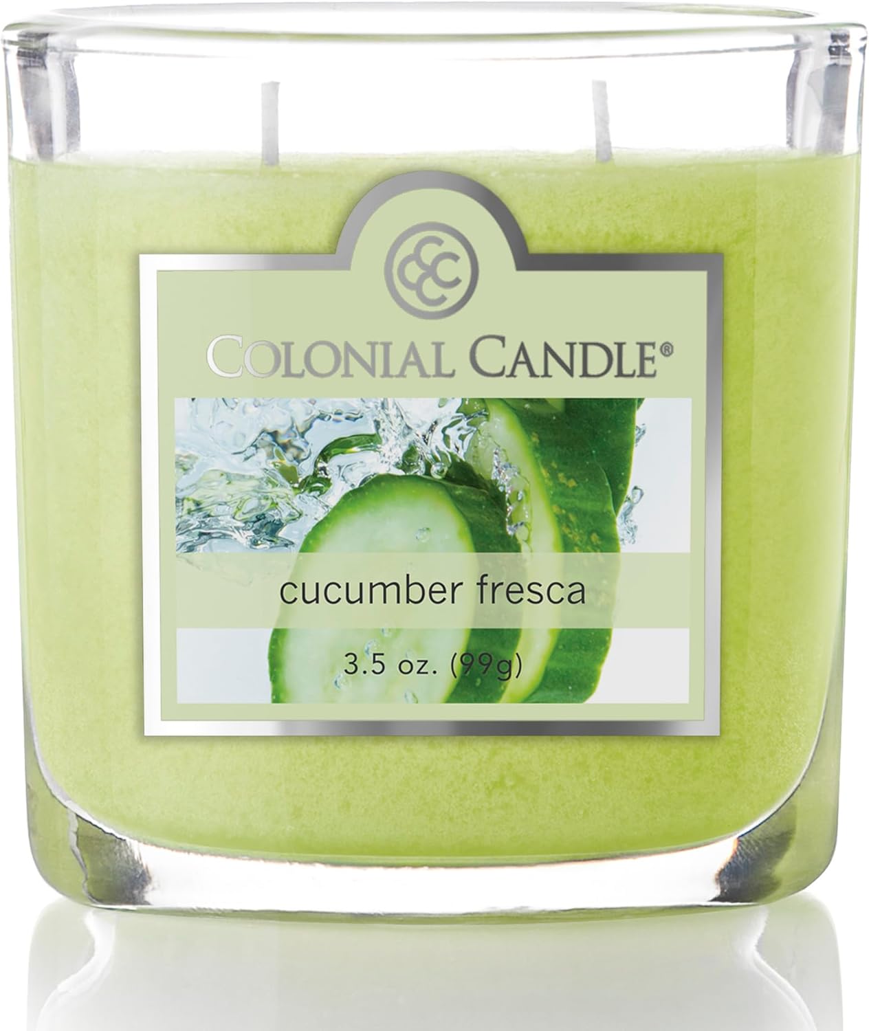 Amazon.com: Colonial Candle Cucumber Fresca Scented Jar Candle, 2 Wick ...