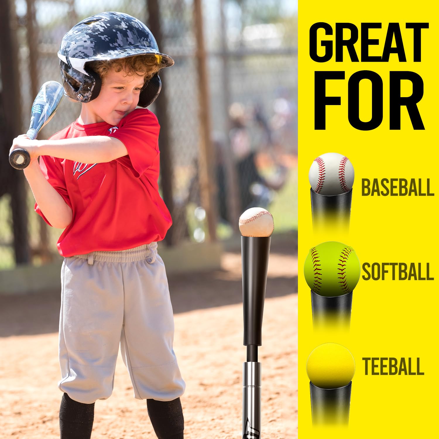 Snapklik.com : PLAYAPUT Baseball Batting Tee, Height Adjustable 20-27 ...