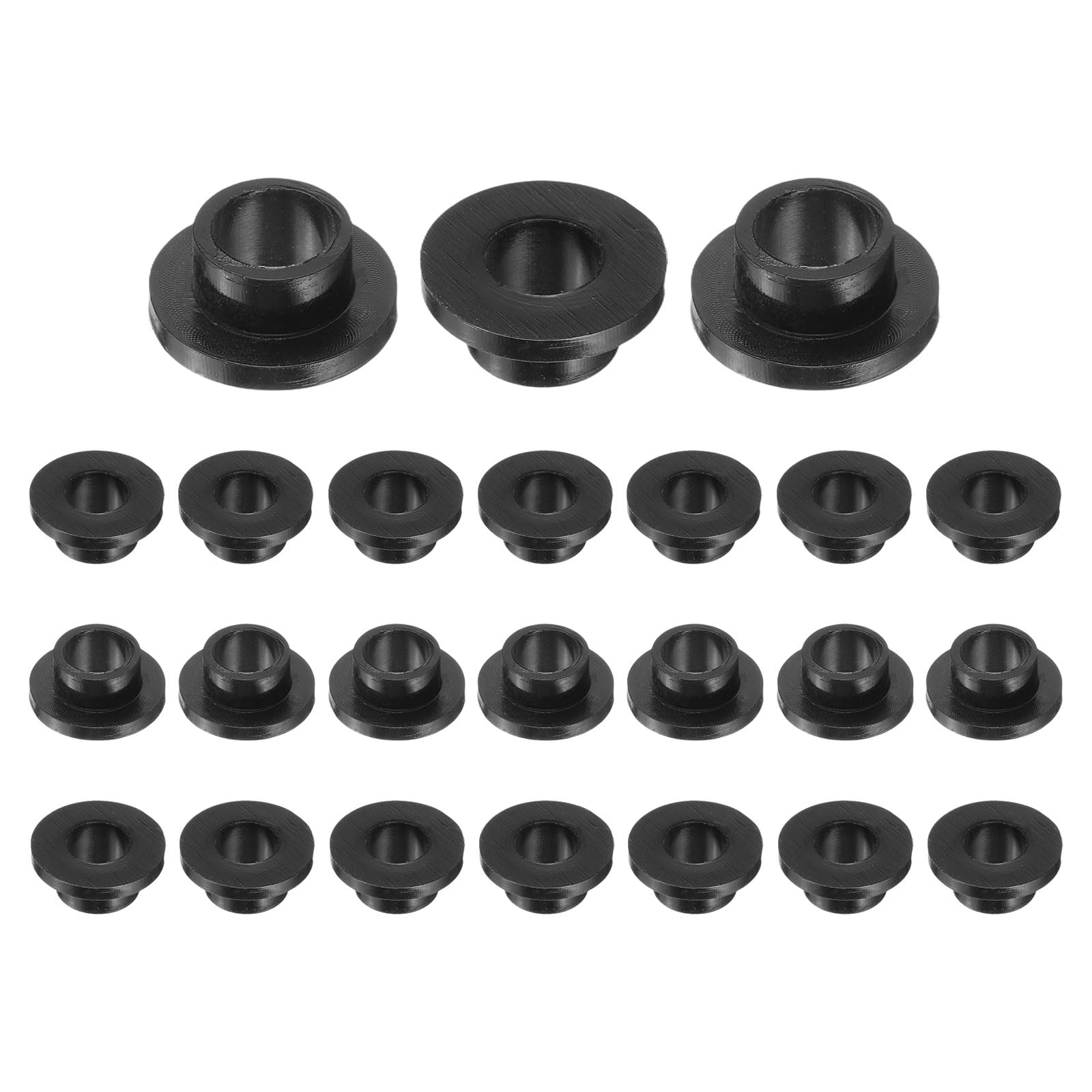 uxcell 24pcs Flanged Sleeve Bearings Plastic Bushings ID 8mm x OD 10 ...