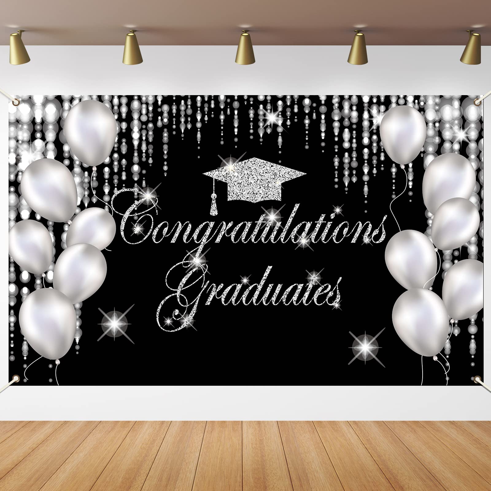 Graduation Black And White Decorations