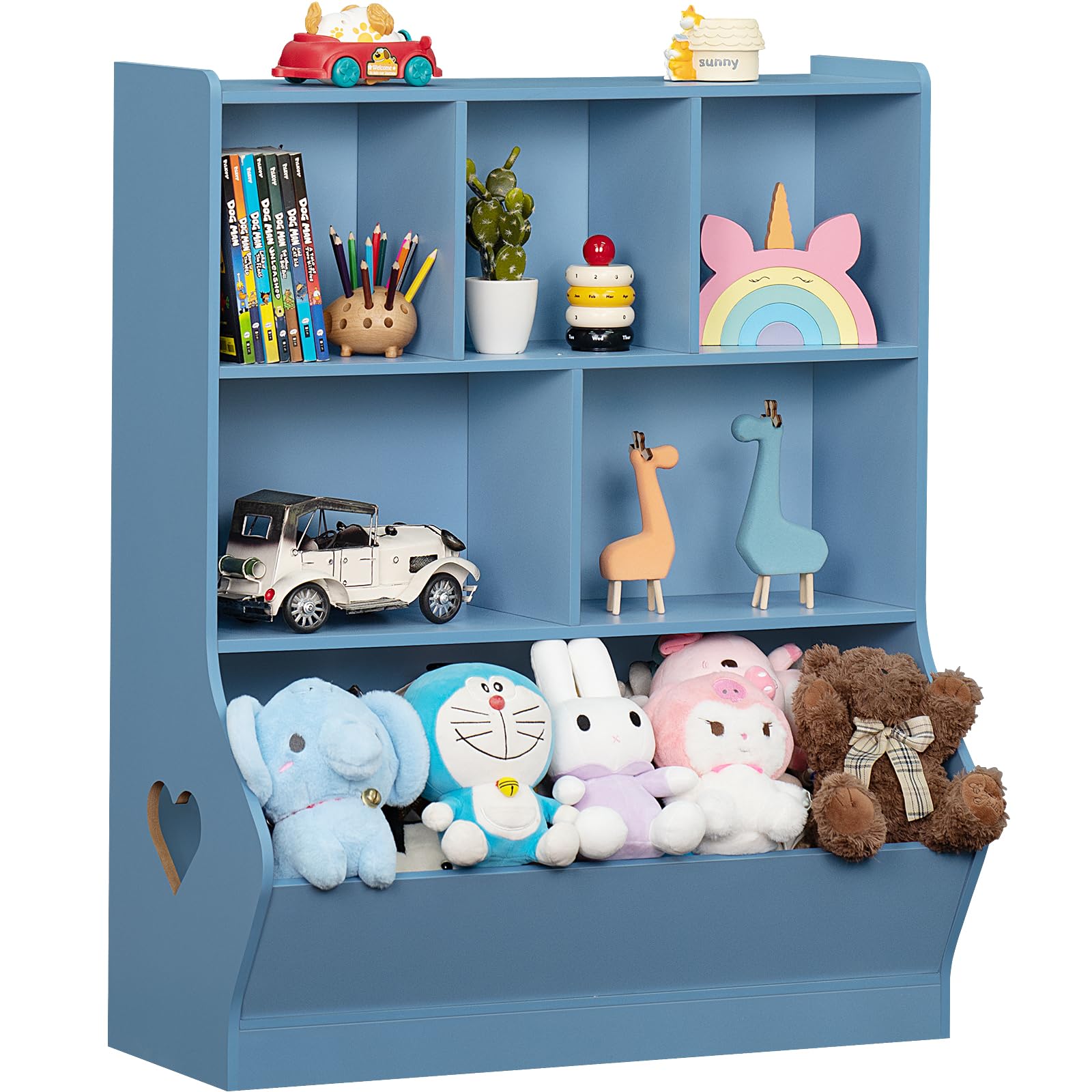 Lerliuo Kids Toy Storage Organizer, 3 Tier Children Bookcase and ...